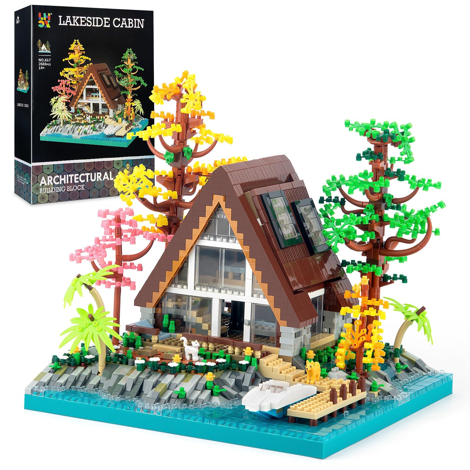 ***NON REFUNDABLE*** Vziimo A-Frame Cabin Building Set, Medieval Forest ...