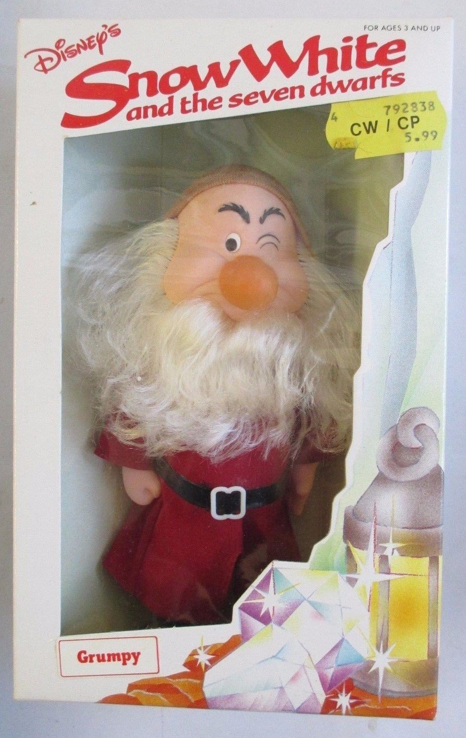 Buy Vintage Disneys Snow White and the Seven Dwarfs Grumpy 61/2 Bikin ...