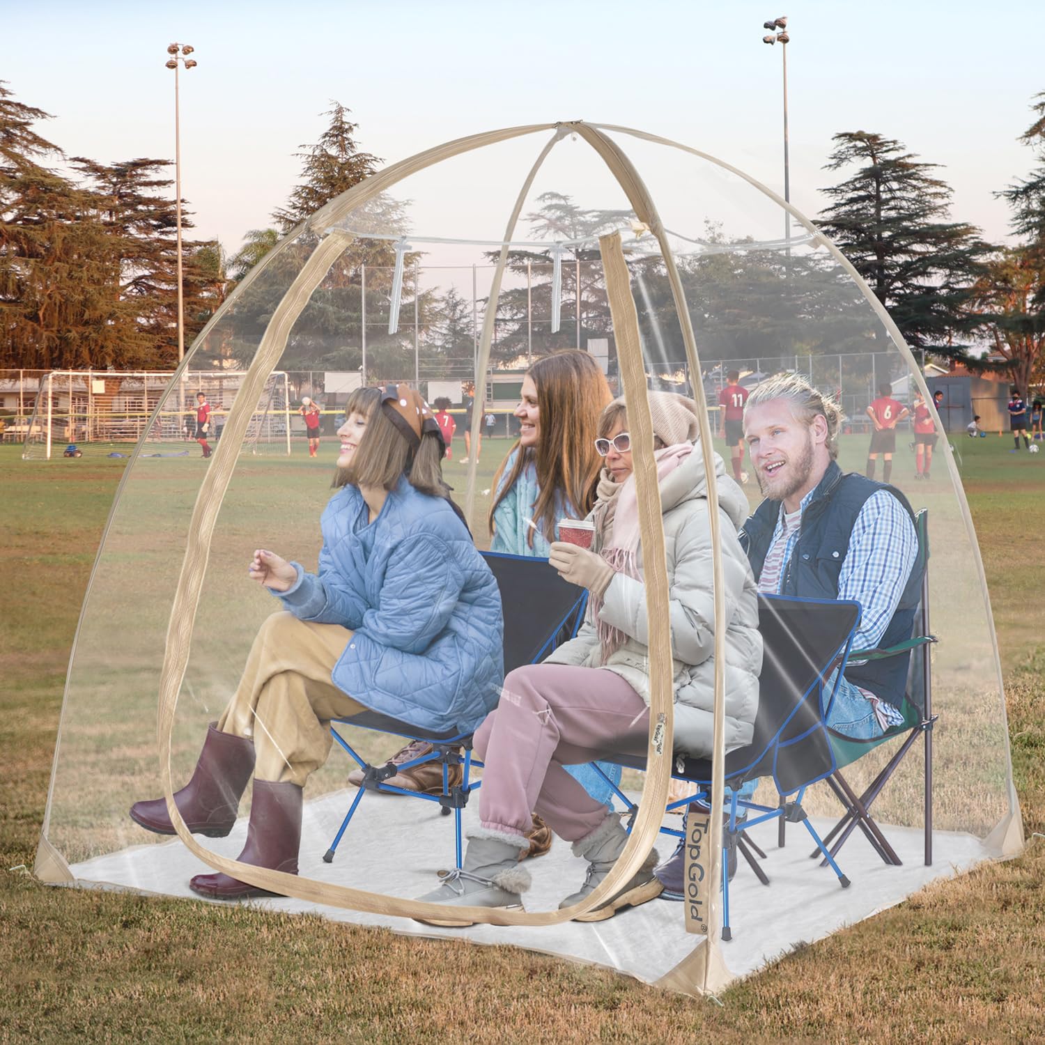 TopGold Sports Tent Clear Bubble Tent Weatherproof Pod Igloo Tent ...