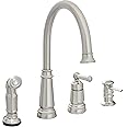 Moen 87042SRS One-Handle High Arc Kitchen Faucet, Spot Resist Stainless ...
