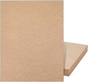 Amazon.com: 1/4 In MDF Wood Chipboard Sheets for Crafts, Engraving ...