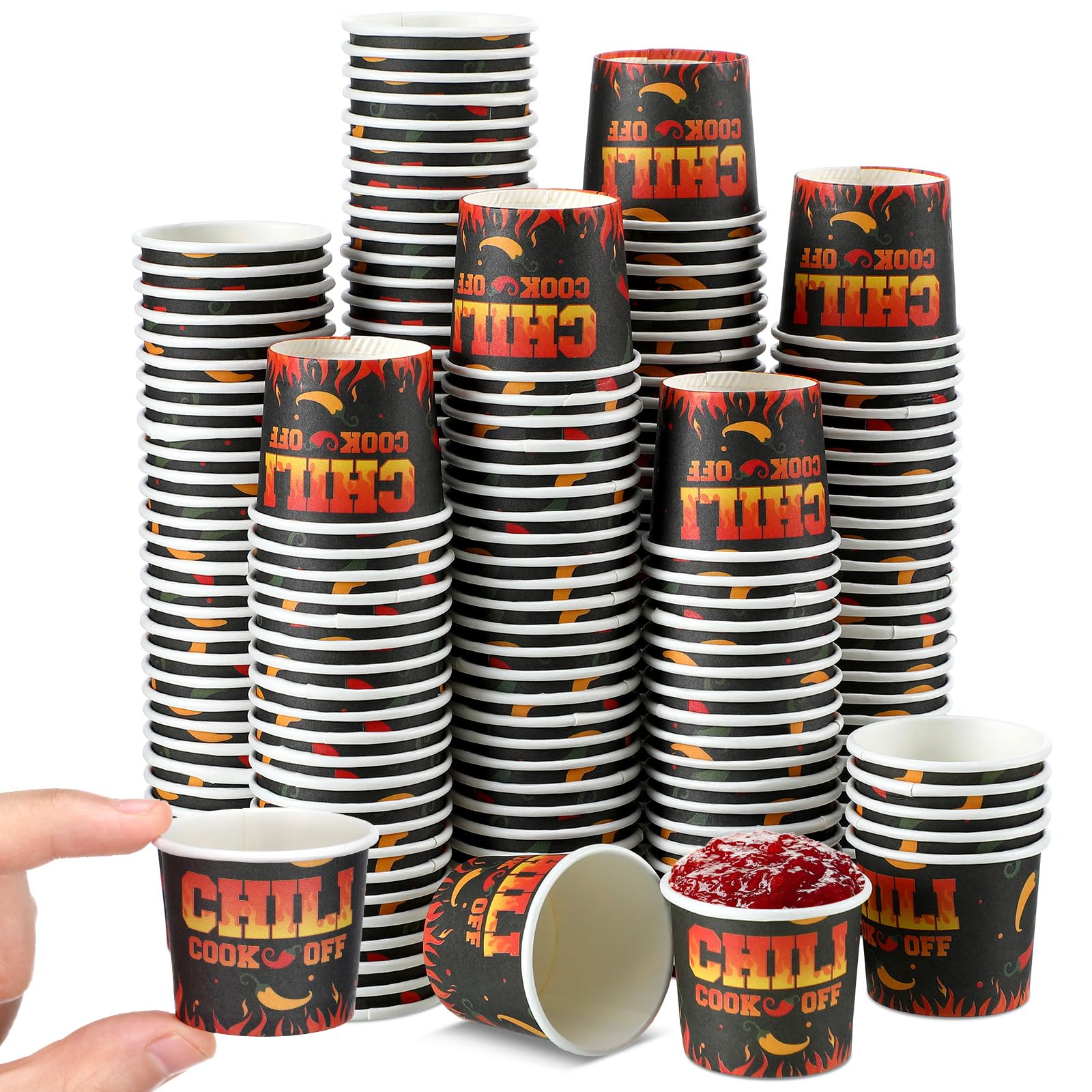 Teenyyou 300 Pcs Chili Cook off Decorations mini Chili Cook off Cups ...