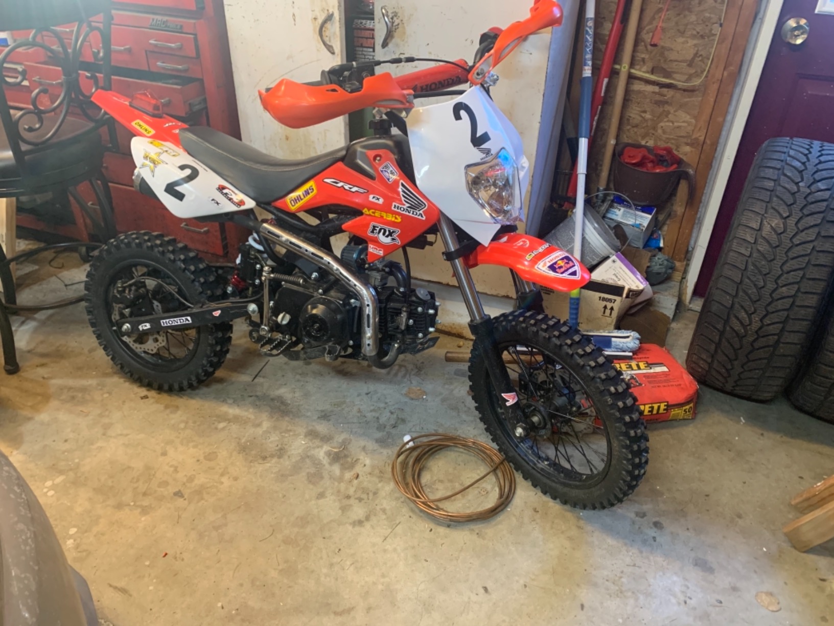 $29/mo - Finance X-PRO 110cc Dirt Bike Kids Dirt Pitbike, Red | Buy Now ...
