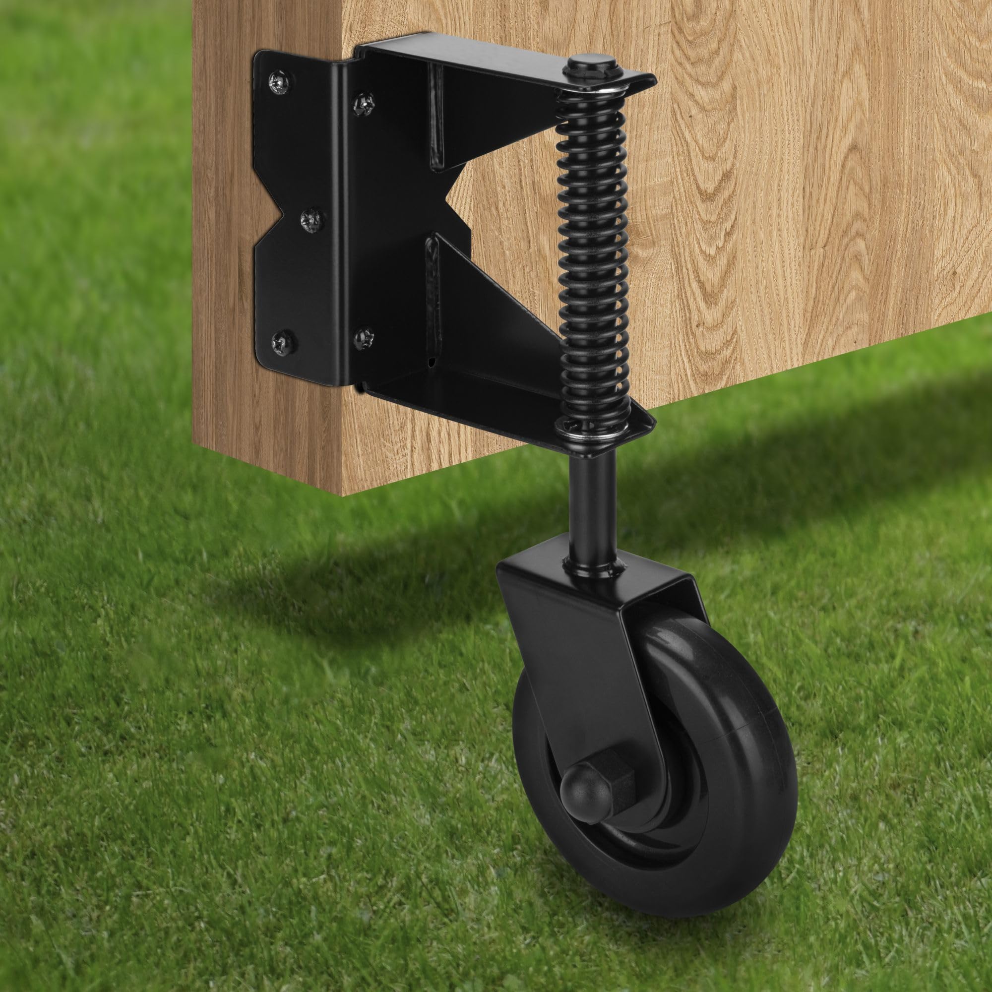 Mua 4.3" Heavy Duty Gate Caster Wheel with Spring Loaded for Wooden ...