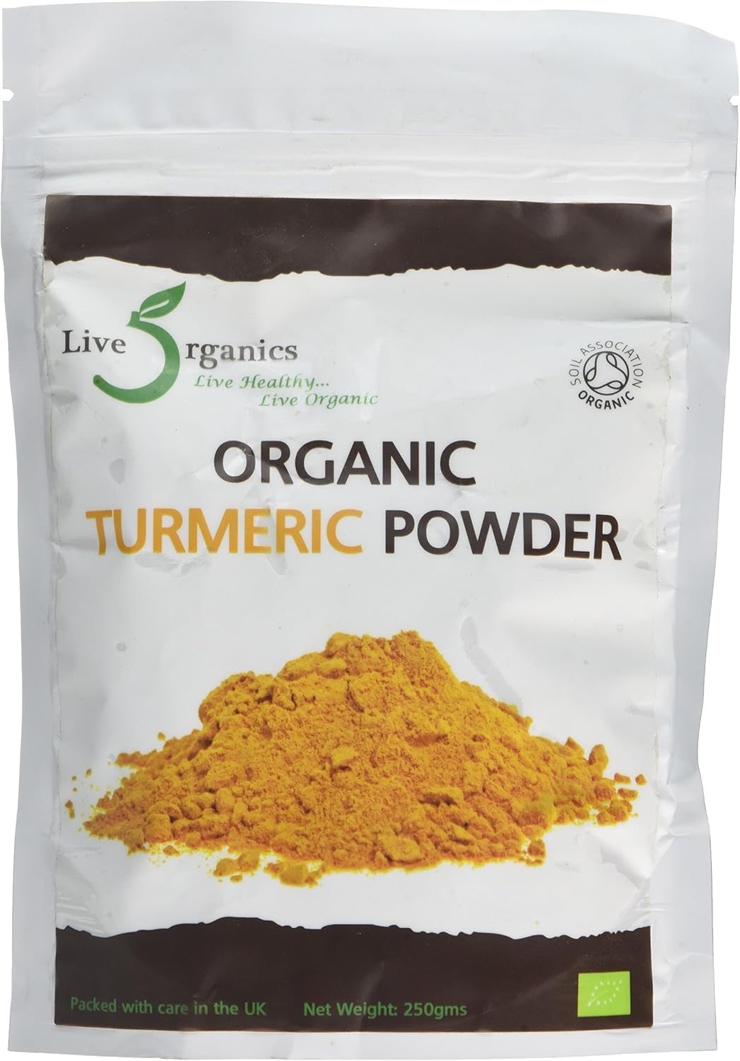 Live Organics Raw Turmeric Powder 250g - (Certified Organic): Amazon.co ...