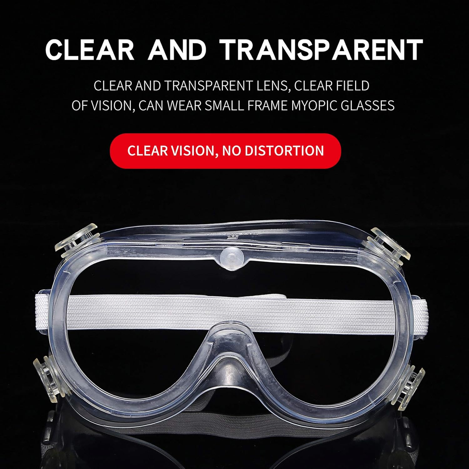 100 CLASSIC Goggles Protective Safety Glasses Anti Fog Anti-Splash Anti ...