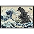 Amazon.com: Trends International Godzilla - Great Wave Wall Poster, 34L ...