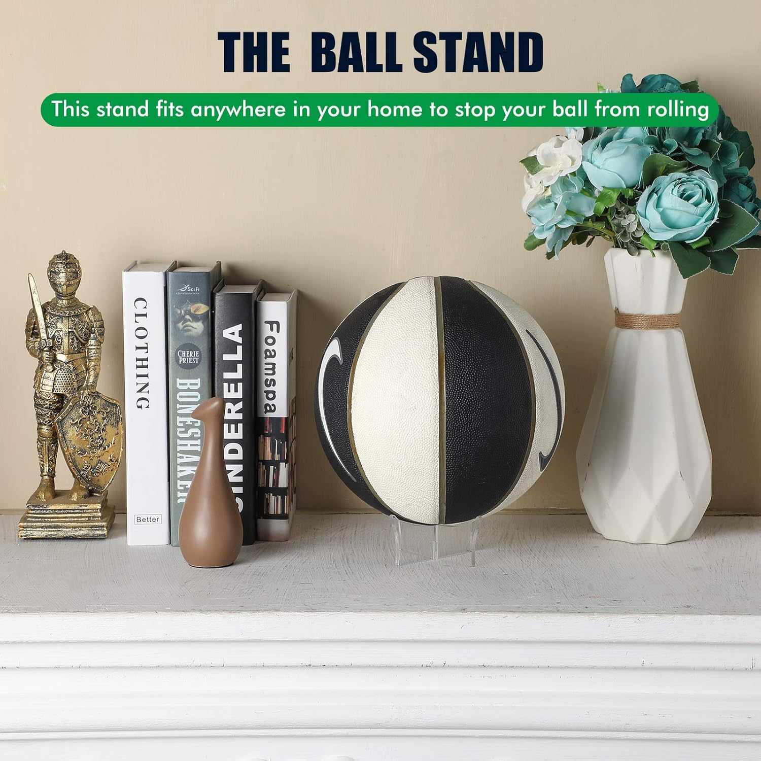 Jetec Acrylic Ball Display Stands Football Stand Holders Basketball ...