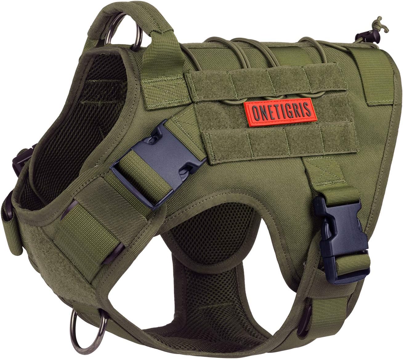 OneTigris Tactical Service Dog Vest Water Resistant Comfortable OneTigris Tactical Service Dog Vest Water Resistant Comfortable