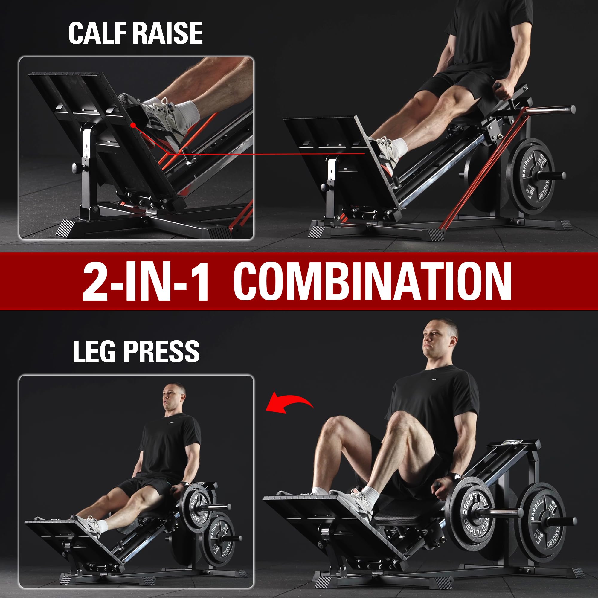 Mua syedee Leg Press Machine, Compact Leg Sled Machine with Band Pegs ...