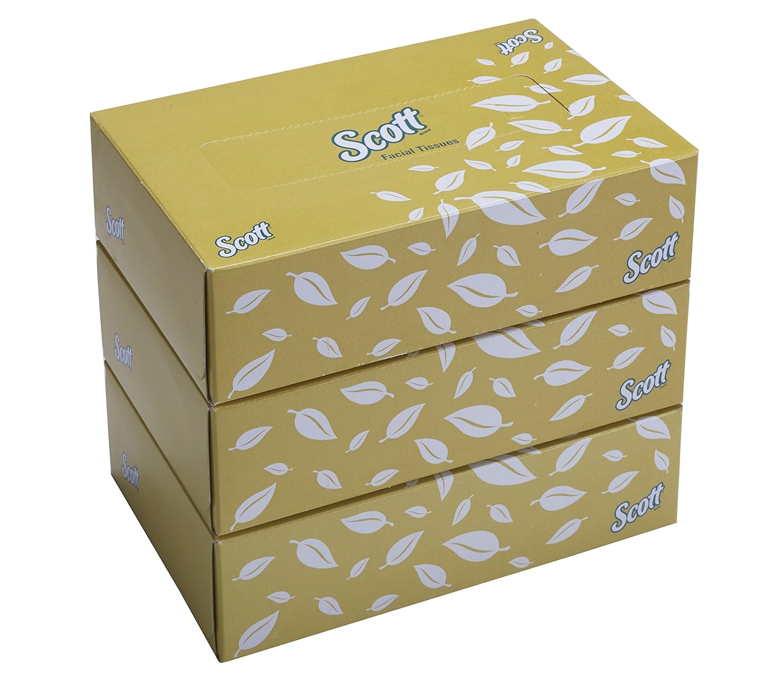 SCOTT Facial Tissue, Flat Tissue Box, 2 Ply, 100 soft tissues per box ...