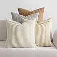 Amazon.com: MIULEE Boho Farmhouse Throw Pillow Covers 18x18 Inch Set of 4 Neutral Rustic ...