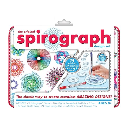 Spirograph Design Set Collectors Tin – Arts and Crafts, Kids Toys, Art ...
