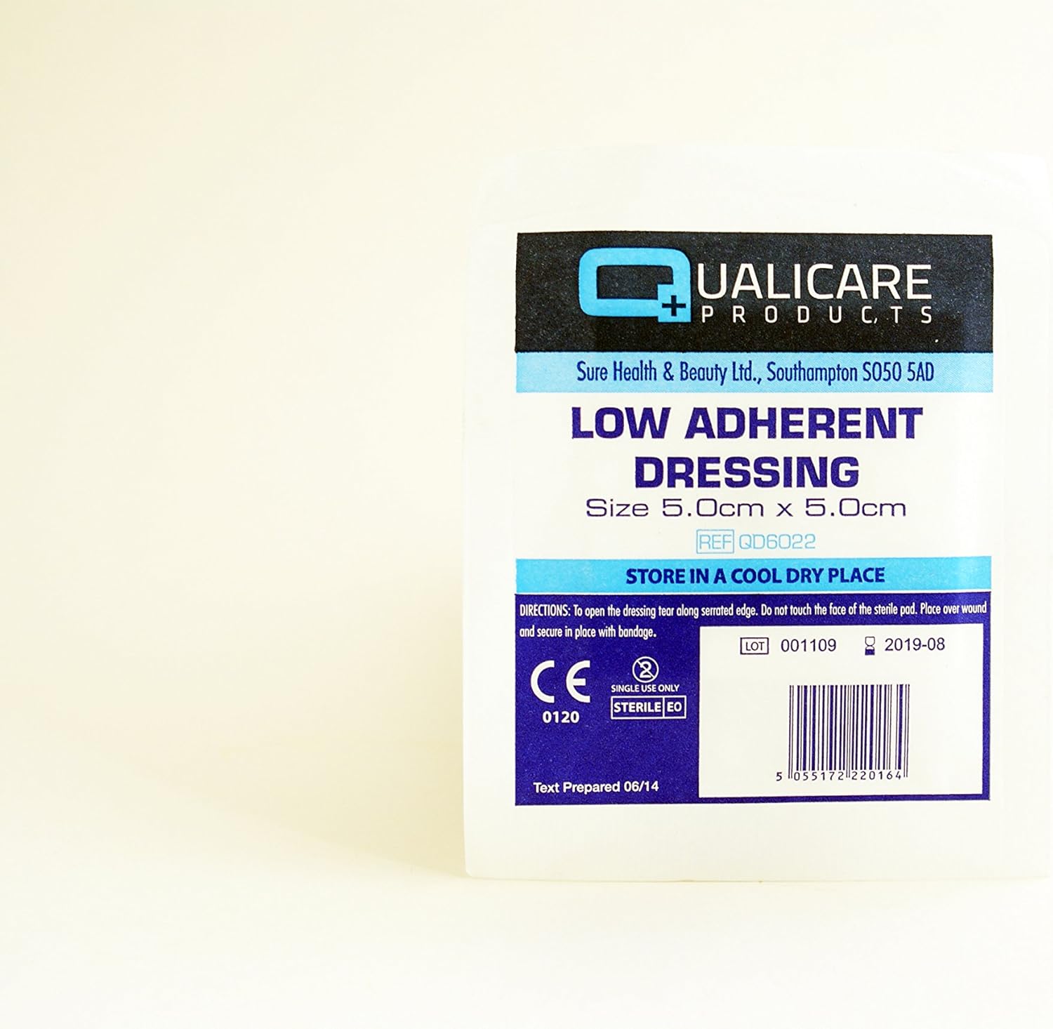 Low Adherent Dressings - 5cm x 5cm (x 25): Amazon.co.uk: Health ...