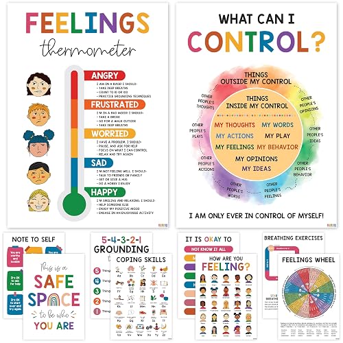 10 Mental Health Posters For Kids (10"x14") Therapy Office Decor ...