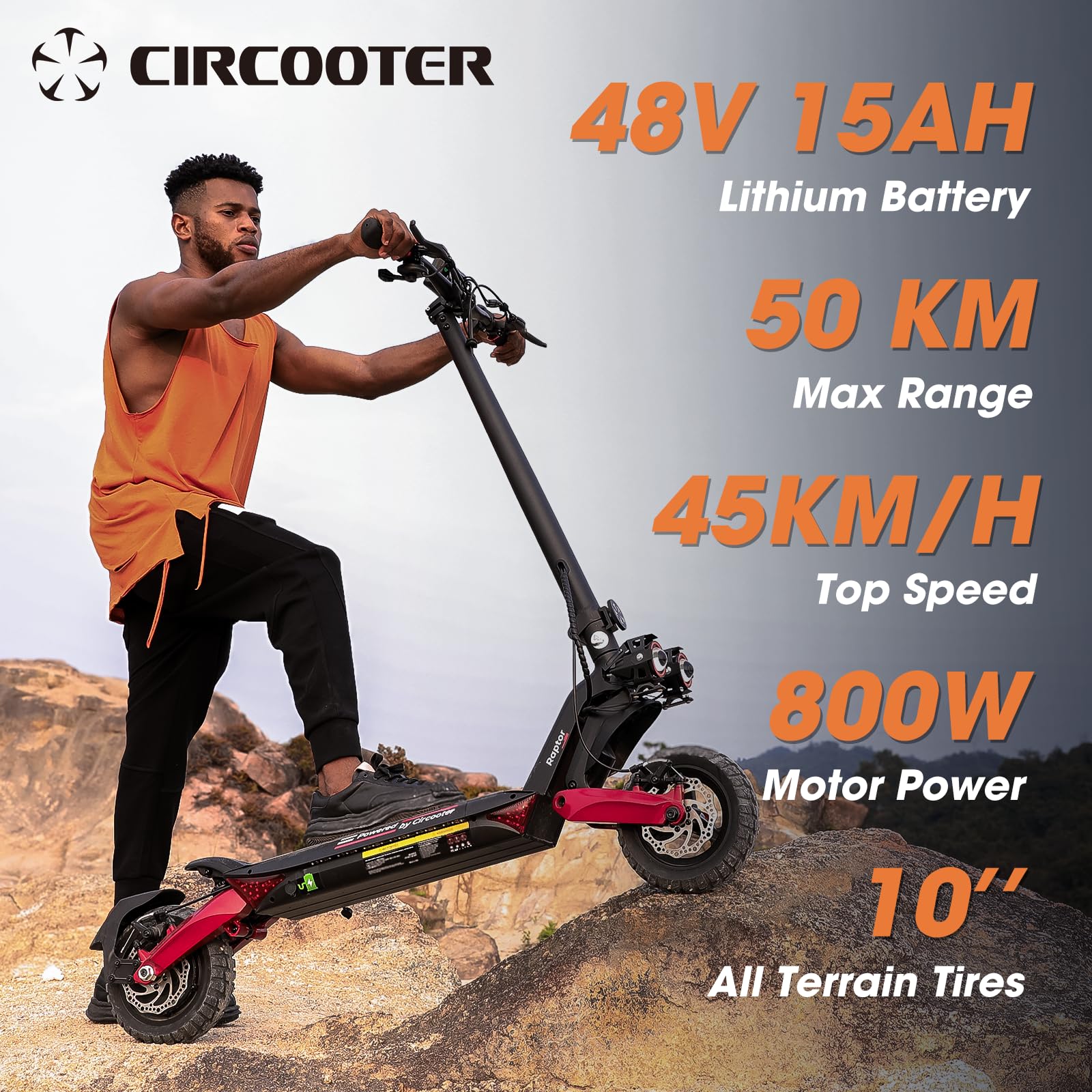 Mua Circooter Electric Scooter with Free Storage Bag, 440LBS Max Load ...