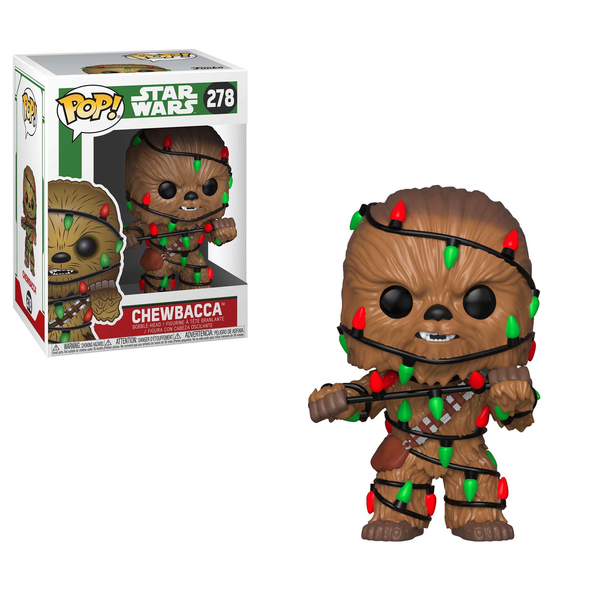Funko Pop Star Wars Holiday Chewie With Lights Collectible Figure