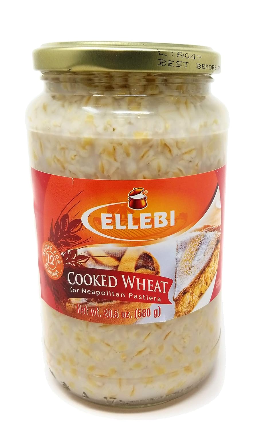 Amazon.com : Grano Cotto Per Pastiera, Cooked Wheat for Easter Cake ...