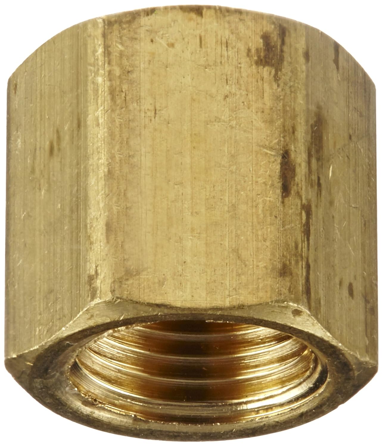 Anderson Metals 56108 Brass Pipe Fitting, Cap, 1/8" NPT Female Pipe ...