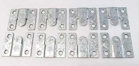 4 x Flush Mount Headboard Hanging wall interlocking Brackets: Amazon.co ...