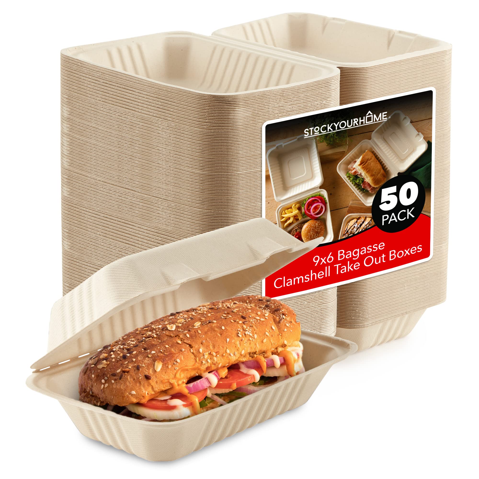 Clamshell Take Out Containers Bahrain | Buy Online | Whizz Others