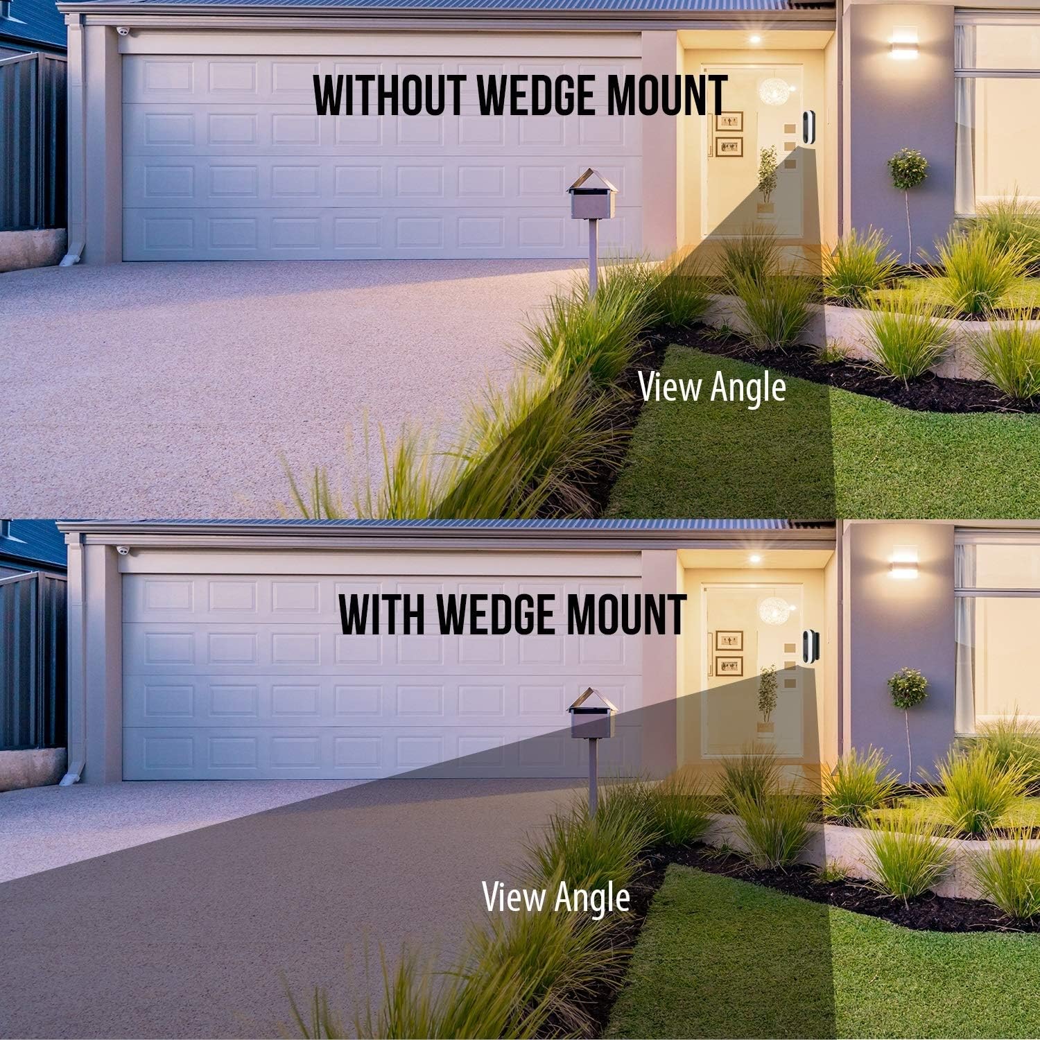 Wasserstein 30 to 55 Horizontal Wedge Wall Mount Compatible with Arlo ...