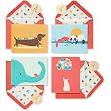Amazon.com: Papyrus Blank Cards with Envelopes, Little Box of Happy (20 ...