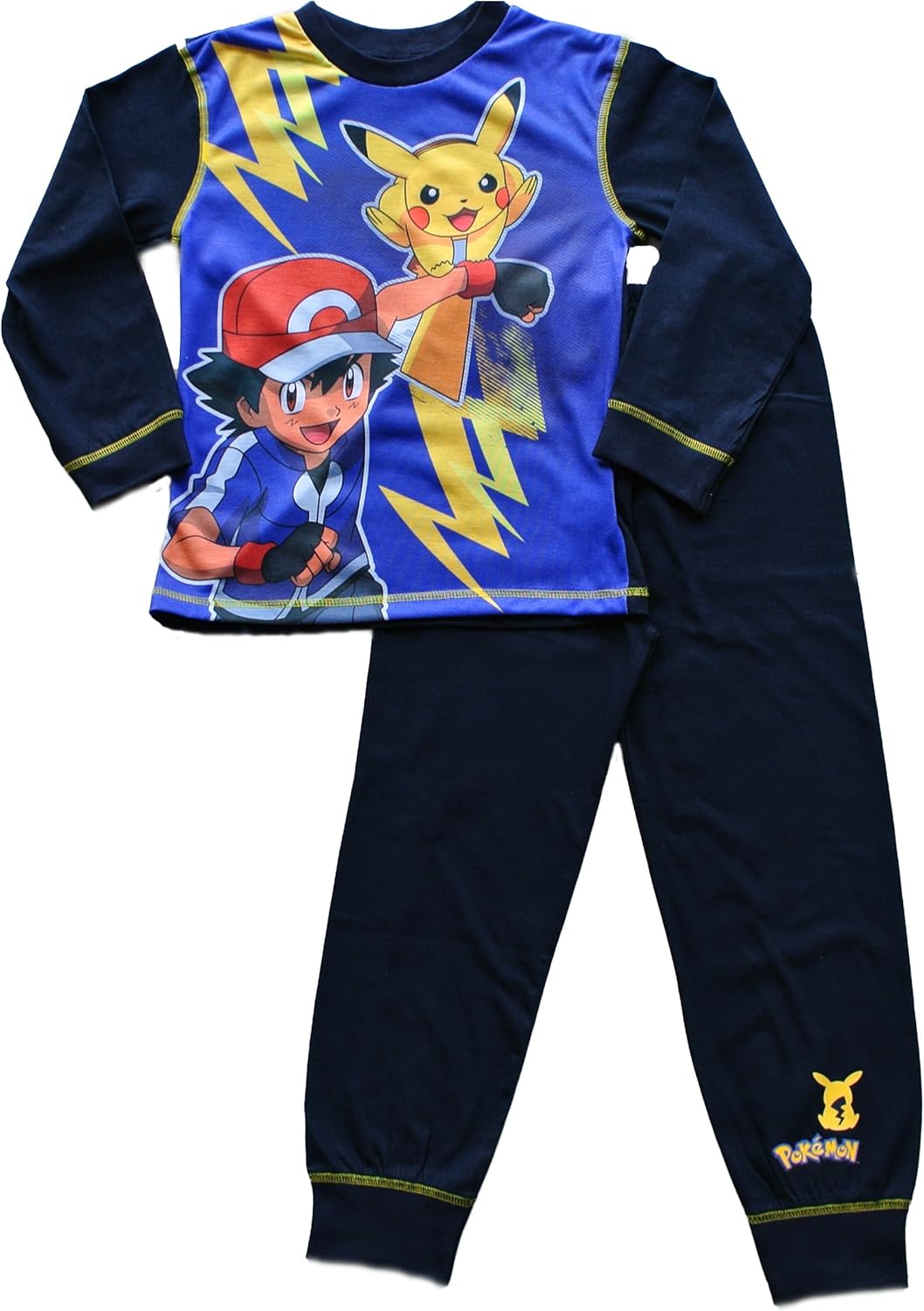 Pokemon Pikachu Ash Pyjamas 7 to 12 Years Computer Game: Amazon.co.uk ...