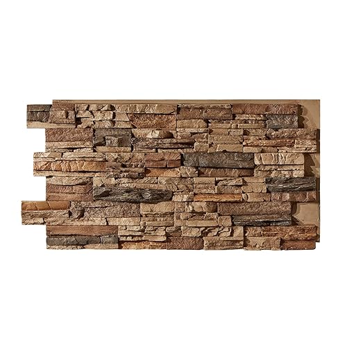 Faux Stacked Stone Wall Panels