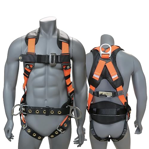 AFP Demon Comfortable Fall Protection Harness Kit – OSHA/ANSI PPE Full ...