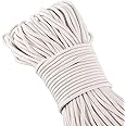 Amazon.com: ZEONHEI 328 Feet 1/4 Inch White Natural Cotton Rope, Cotton ...