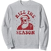 Amazon.com: Rizz The Season Funny Christmas Rizzmas Santa Claus Rizzler ...