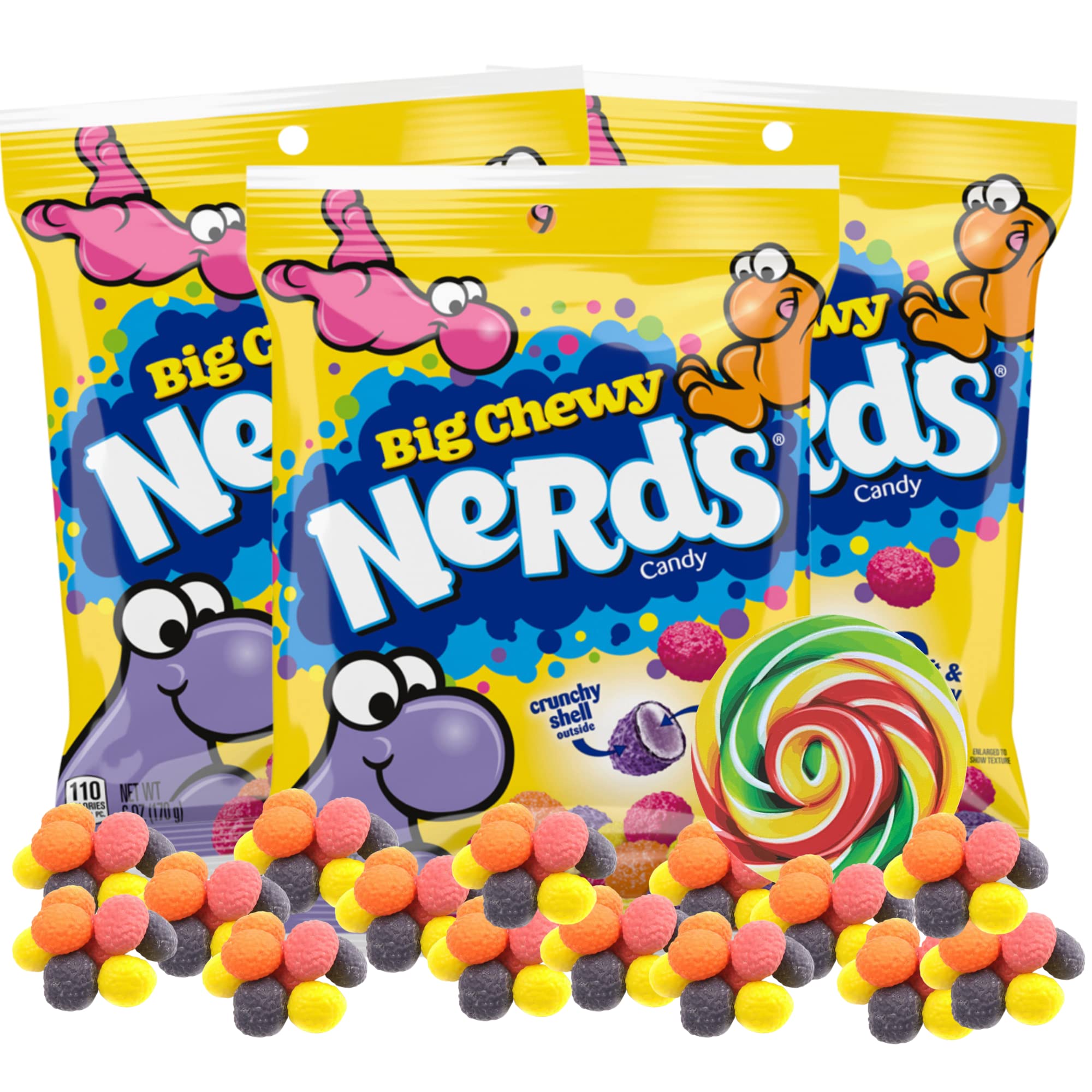 Mua Nerds Assorted Fruit Flavored Big Chewy Candies, Crunchy on the ...