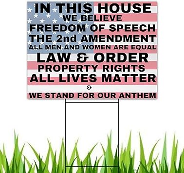 in This House We Believe in Freedom and Liberty Conservative 2nd ...