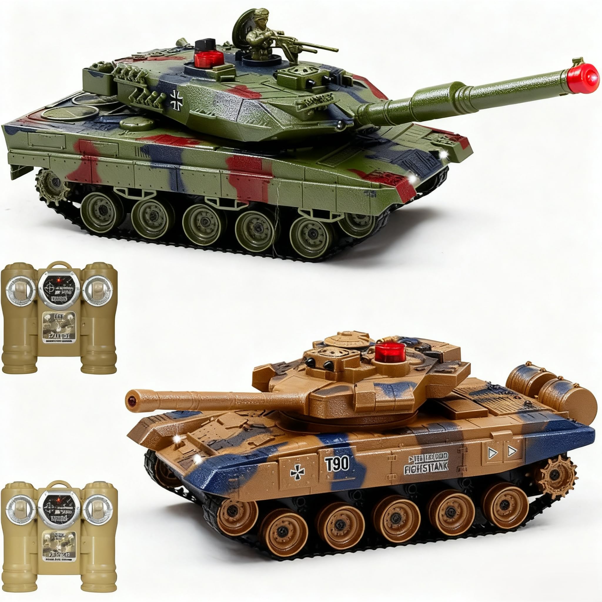 Mua Fistone 1/24 RC Battle Tank Set - Remote Control T90 & Leopard ...