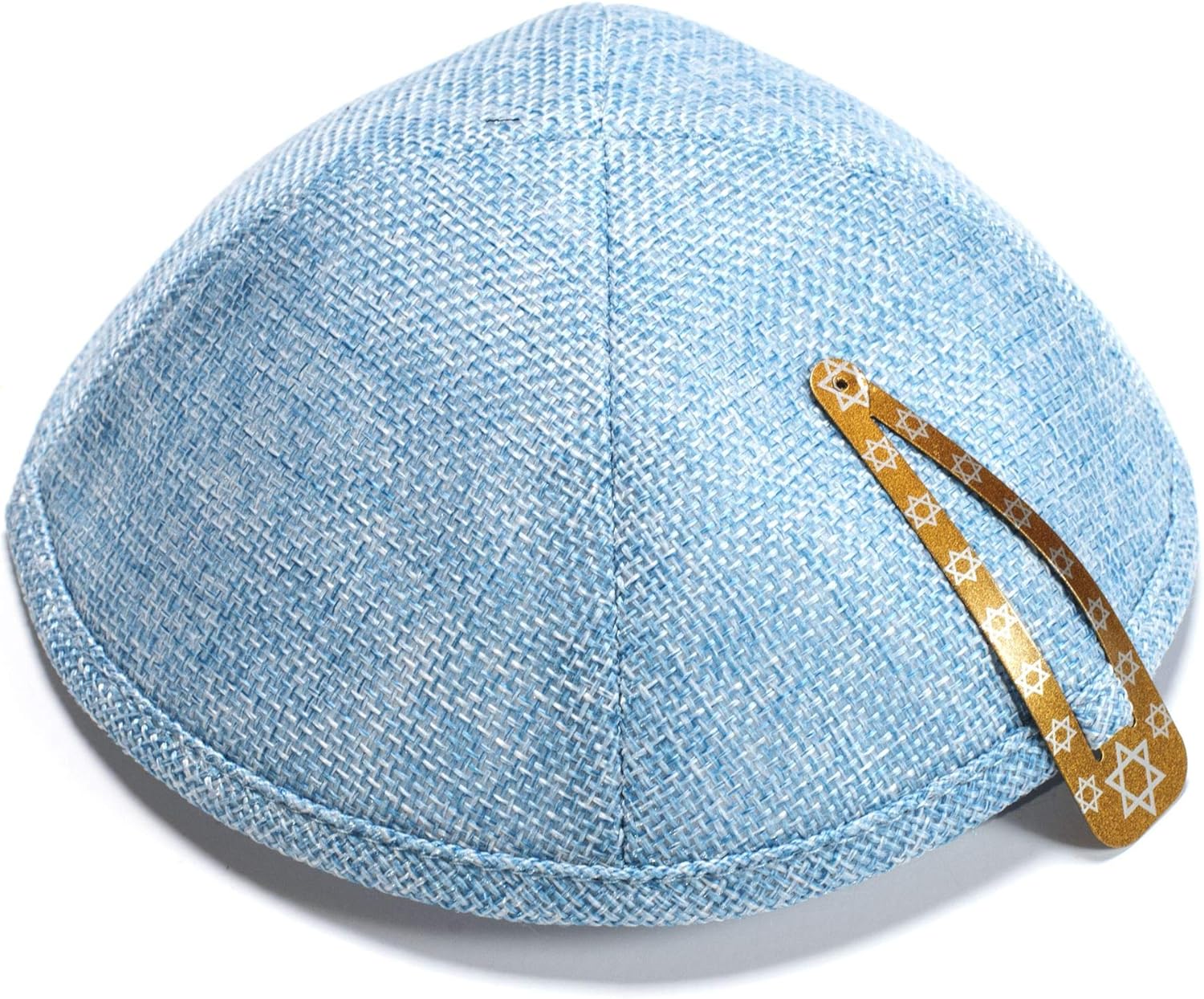 Elegant Turquoise Linen Kippah Yarmulke Jewish Yamaka Kippa Israel Cap ...