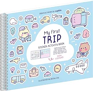 Amazon.com: My First Trip Sticker + Coloring Book (500+ Stickers & 12 ...