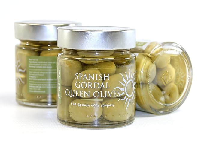 Whole Gordal Queen Olives 260g (pack of 2): Amazon.co.uk: Grocery