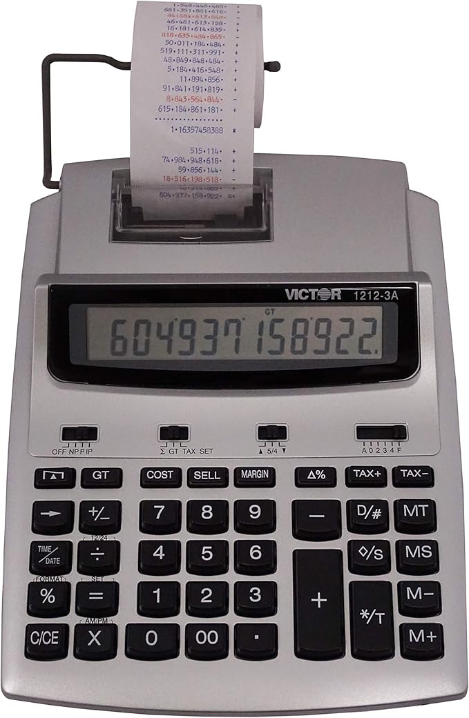 Victor Technology 1212-3A - Calculadora (Escritorio, AC/DC, Printing ...