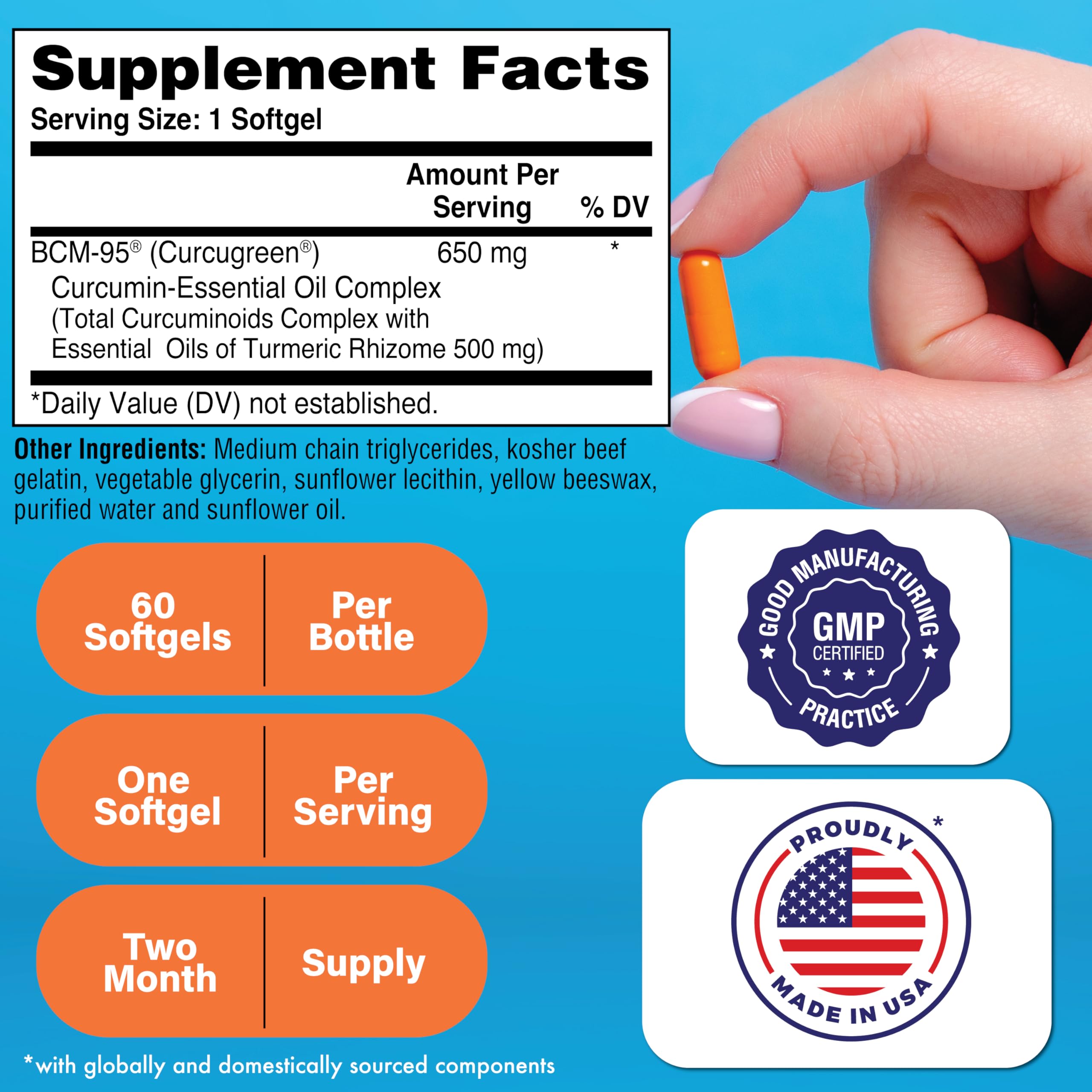Mua Health Thru Nutrition Curcumin 650mg BCM-95 Curcugreen | Turmeric ...