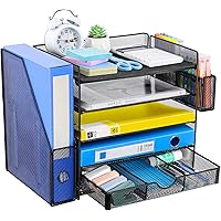 Lemonsea Desk Organizers, 5-Tier Letter Tray Paper Organizer with ...
