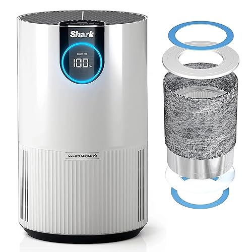 Shark HP102 Air Purifier with Nanoseal HEPA, Cleansense IQ, Odor Lock ...