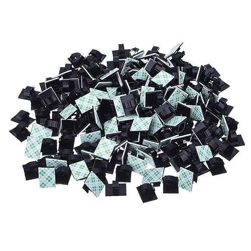100 Pack Multipurpose Self-adhesive Cable Clips Wire Clips Holders ...