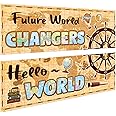 Amazon.com : Ctosree 2 Pieces Travel The Map Future World Changers ...