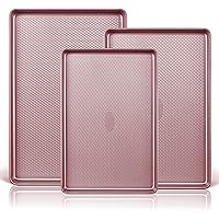 Amazon.com: HONGBAKE Baking Sheet Pan Set, Cookie Sheets for Oven ...