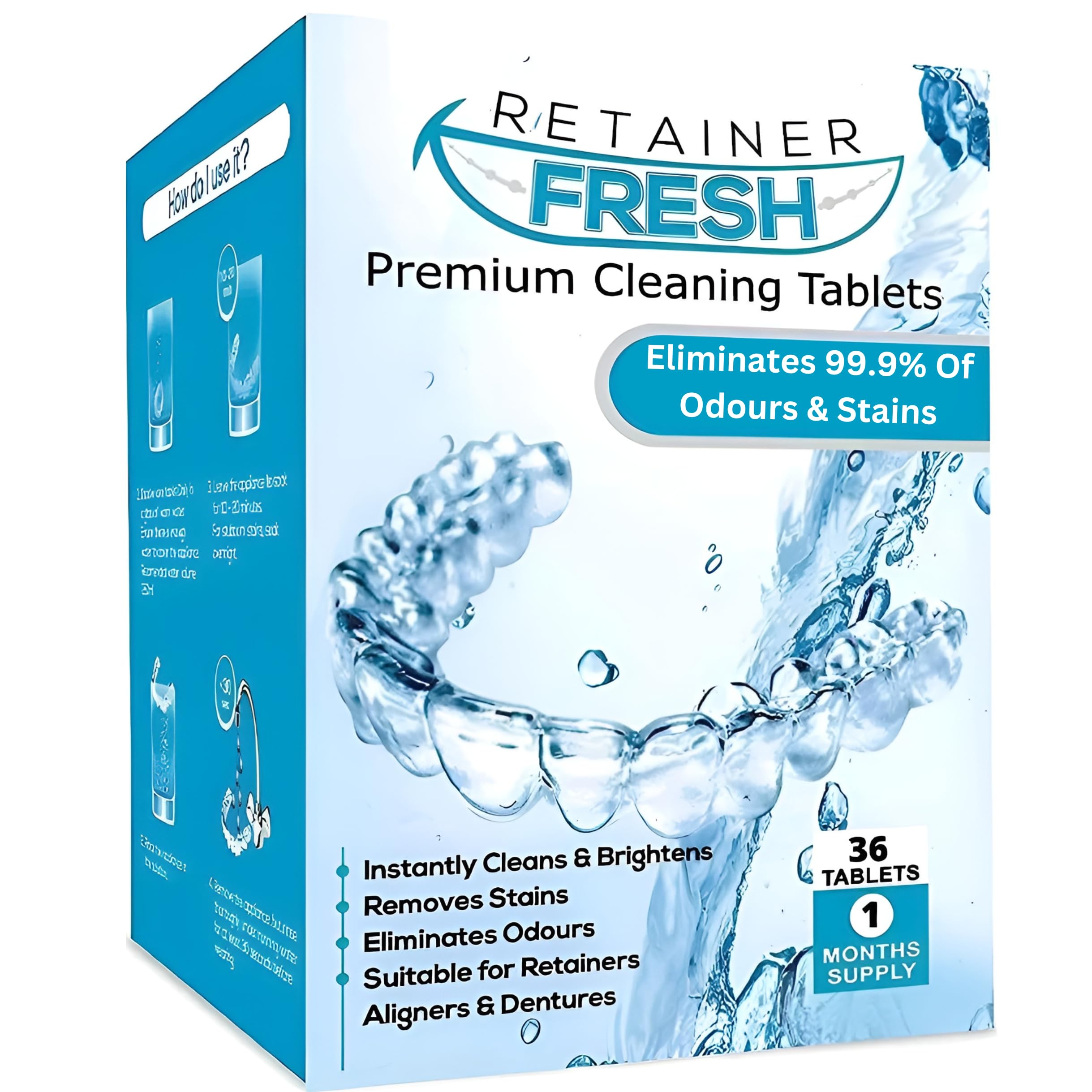 Mua Retainer Cleaning Tablets - 36 Tablets 1 Months Supply Retainer ...