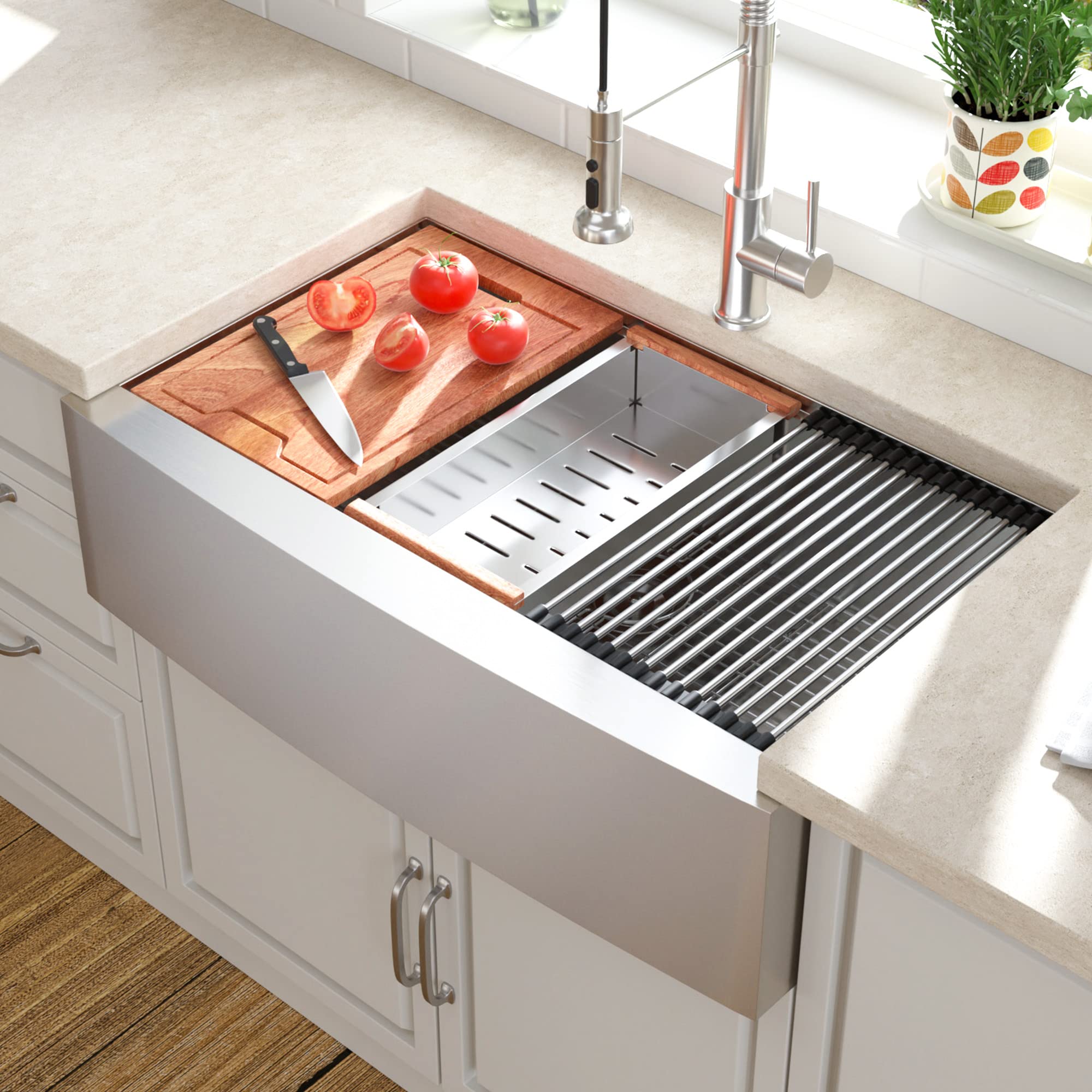 Mua Lordear 36 Farmhouse Sink Stainless Steel Oversize 36 inch Kitchen ...