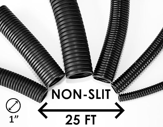 1" Wire Loom Non-Slit Polyethylene Corrugated Flexible Innerduct ...