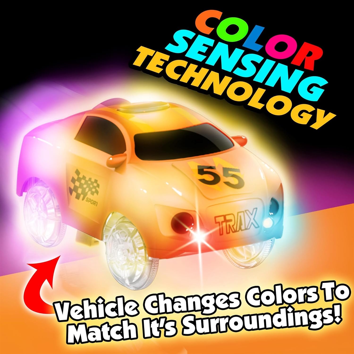 Mindscope Twister Tracker 12′ Feet LED Tracks Chameleon Colour Changing ...