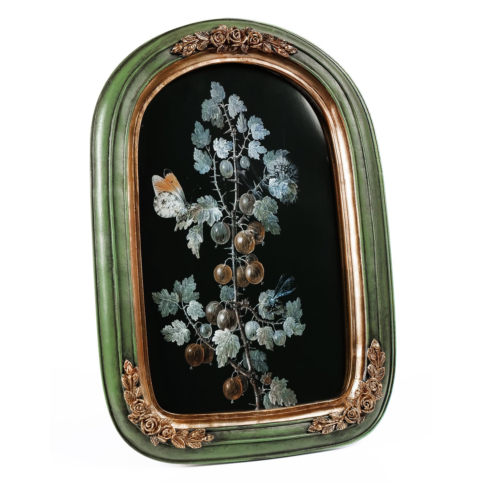 VAN GOGH ART 8x10 Picture Frame, Green Vintage Arch Picture Frame ...